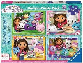 Ravensburger Gabby's Dollhouse - 4x42 dílků / od 4 let