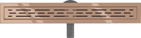 Mexen Flat 360° M01 otočný liniový odtok 50 cm, růžové zlato - 1620050-40