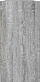 Knihovna s dvířky šedá sonoma 204 x 37 x 75 cm kompozitní dřevo 3206536
