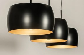 Závěsné designové svítidlo nad stůl Kitee III Black and Gold