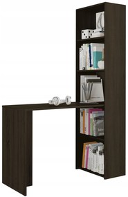 MBN Počítačový stůl s knihovnou MODERN B50 125 cm - Wenge