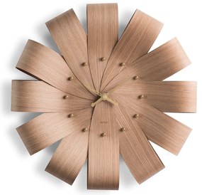 Designové nástěnné hodiny Nomon Ciclo CIRG oak 55cm