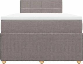 Box spring postel s matrací taupe 120x200 cm textil 3289727