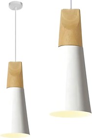 Toolight Toolight, Stropní svítidlo SCANDI B, bílá - hnědá, OSW-00151