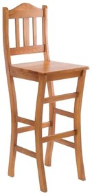 Drewmax KT111 - Dřevěná barová židle 42x49x121cm - Šedá