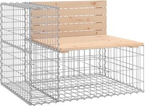 Zahradní lavice gabionový design 184x71x65,5cm masivní borovice 3196236