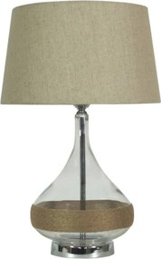 Stolní lampa béžové plátno 40x62cm Eco 41-21502