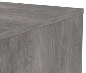 NEW:Komoda Simple 236 beton/bílý lesk