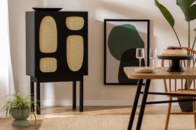 Kalune design Příborník SIMONA černý