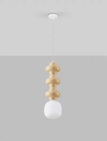 LED žluto-bílá designová svítilna Clio