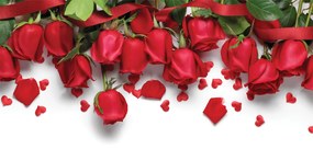 Malvis ® Tapeta Rudé růže Vel. (šířka x výška): 360 x 260 cm