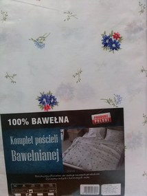 KARO Bavlněné povlečení 160x200 361E Bordiura Modrá novinka