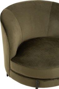 Zelené sametové kulaté křeslo Lounge chair Jammy Green - 71*67*66cm
