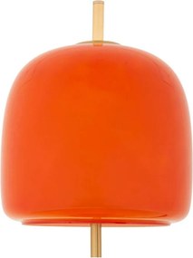 Oranžová/ve zlaté barvě kovová stolní lampa se skleněným stínidlem (výška 53 cm) Oldy – Mauro Ferretti