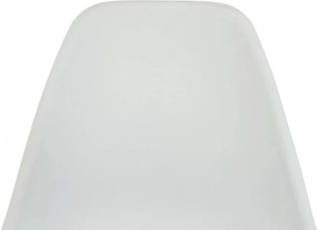 Tempo Kondela Plastová jídelní židle SINTIA, bílá/přírodní