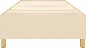 Rám postele s boxspringem krémově 90x190 cm textil 3120926