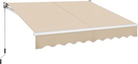 Markýza Yaheetech – béžová, 250 × 200 cm (257325163274)