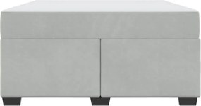 Rám postele s matrací Světle šedá 160 x 200 cm textil 3399296