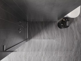 Mexen Kioto-X L sprchová stěna Walk-in 70 x 200 cm, transparentní 10 mm, chrom - 800-070-107-01-00-X