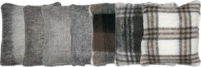 Károvaný polštář ve vlněném vzhledu wool look - 45*45*15cm