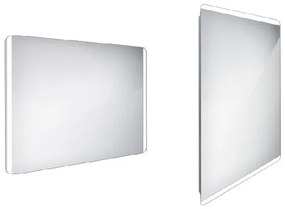 Nimco Zrcadla - Zrcadlo s LED osvětlením, 1000x700 mm, hliník ZP 17004
