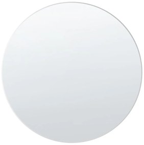 Kulaté nástěnné zrcadlo ⌀ 80 cm stříbrné ANNEMASSE Beliani
