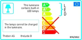 LED nástěnné svítidlo THEBEN theLeda D UDL AL 11,5W IP55 1020704