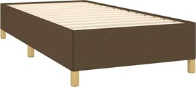 Box spring postel s matrací tmavě hnědá 80x200 cm textil 3128640