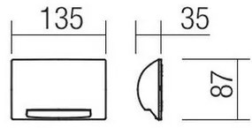 Redo 90009 - LED Venkovní orientační svítidlo TAMPA LED/11W/230V IP54 bílá