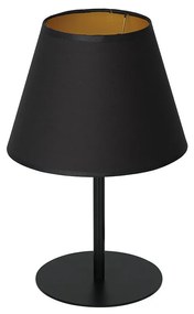 Luminex Stolní lampa ARDEN 1xE27/60W/230V pr. 20 cm černá/zlatá LU3502