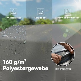 Outsunny garážový přístřešek 2,3 × 1,9 m — voděodolný skladovací stan s navíjecími zipovými dveřmi a větráním, pozinkovaný ocelový rám, odolný proti …