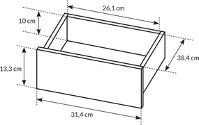 Psací stůl ADA | 120 cm | UNI provedení | kašmír