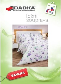 DADKA Bavlněné povlečení Sasanka fialová 140x200, 70x90 cm