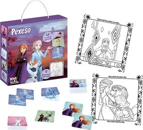 JIRI MODELS Pexeso Ledové království / 48 kartiček / s omalovánkou