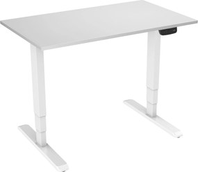 Výškově nastavitelný stůl alzaergo table et1 newgen bílý + deska tte-12 120x80cm bílý laminát