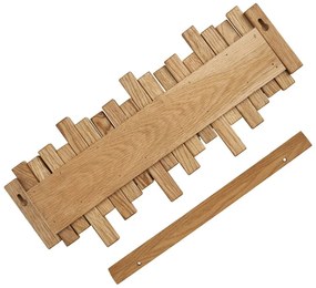 Nástěnný věšák z dubového dřeva v přírodní barvě 3 cm Caltra – House Nordic