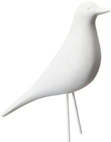 Dekorativní ptáček Bird White 22 cm Wikholm Form