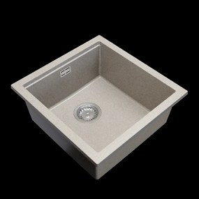 Gamma Decor 4850, 1-komorový granitový dřez 480x500x215 mm, béžová, GMA-ZLE000169