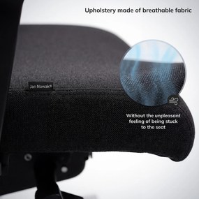 Ergonomická kancelářská židle černá se síťovinou VECTOR