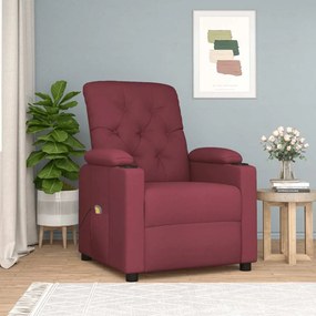 Masážní křeslo vínové textil 339115