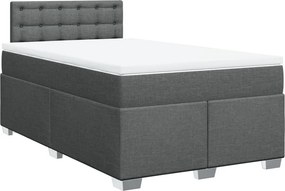 Box spring postel s matrací tmavě šedá 120x190 cm textil 3288142