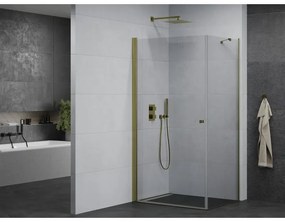 Mexen Pretoria sprchový kout 70x90cm, 6mm sklo, zlatý profil-čiré sklo, 852-070-090-50-00