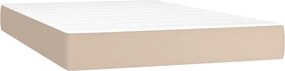Box spring postel s matrací cappuccino 120x200 cm umělá kůže 3144254