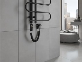 Mexen Kiso, elektrické topné těleso 1200 x 500 mm, 300 W, černá, W114-1250-500-2300-70