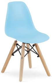 Set čtyř dětských jídelních židlí ZUBI - modré (4ks)