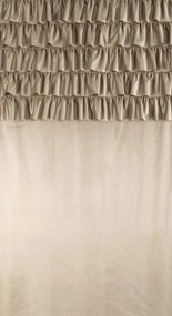 ZATEMŇOVACÍ ZÁVĚS NA KROUŽCÍCH AURA 140X250 CM TMAVĚBÉŽOVÁ