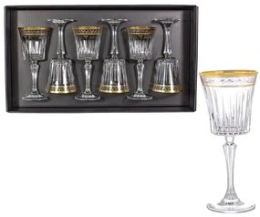 BOHEMIA PRESTIGE DORATO SKLENICE NA VÍNO 300ML SADA 6 KS