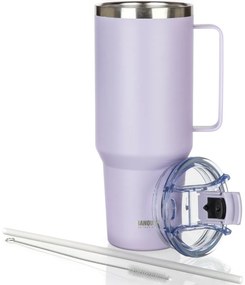 Banquet Termohrnek nerezový s uchem Twain 1200 ml, lila