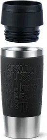 Emsa Travel Mug Classic 0,36 l černá / Termohrnek / nerezová ocel / 4