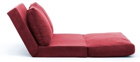 Designová rozkládací pohovka Wandella 120 cm červeno-hnědá
